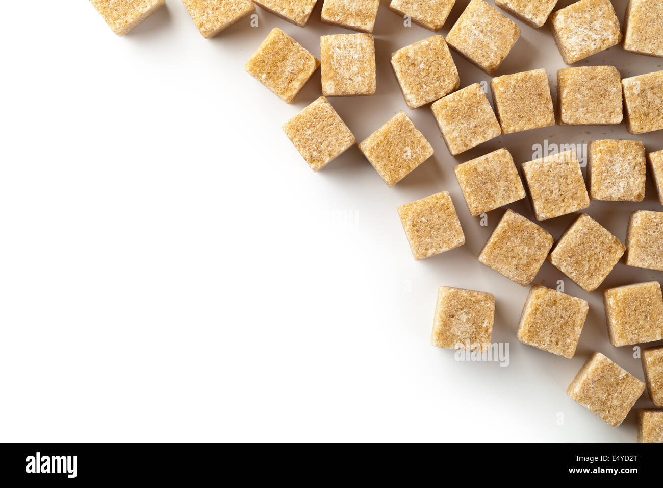 Brown sugar cubes above hi-res stock photography and images - Alamy