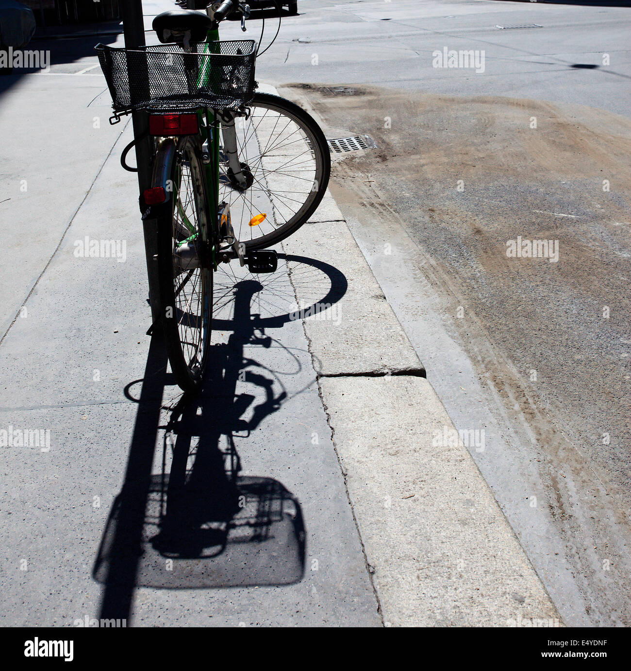 bike and its shadow Stock Photo - Alamy