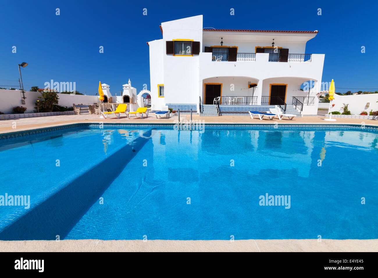 Beautiful swimming pool in hotel Stock Photo - Alamy