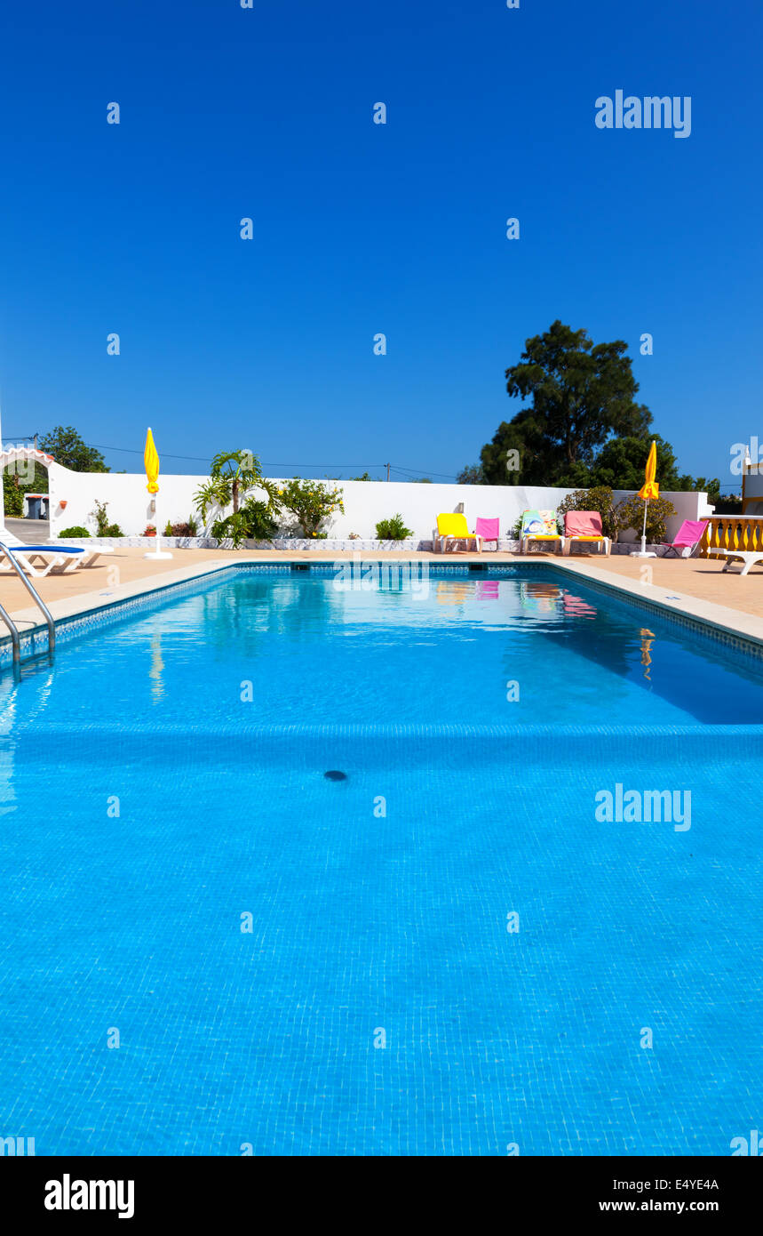 Beautiful swimming pool in hotel Stock Photo - Alamy