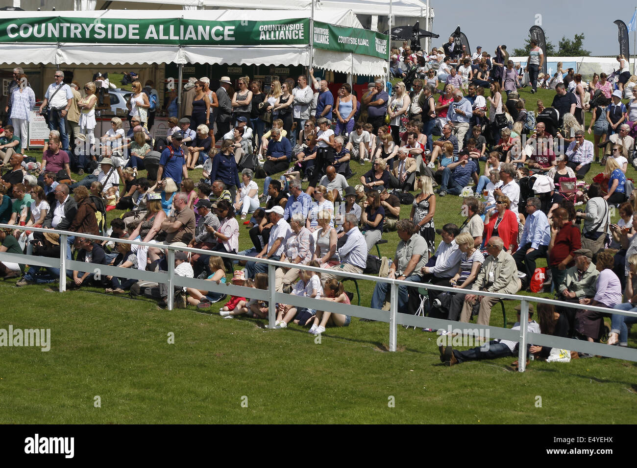 crowd of people watching bird display at Great Yorkshire Show ...