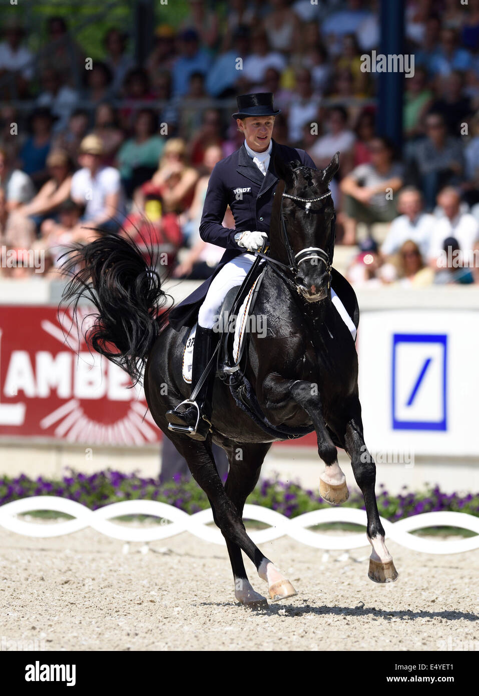 Aachen, Germany. 17th July, 2014. German rider Matthias Alexander Rath ...