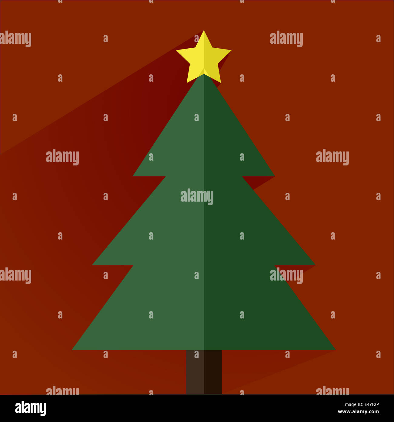 Simple stylized christmas tree hi-res stock photography and images - Alamy