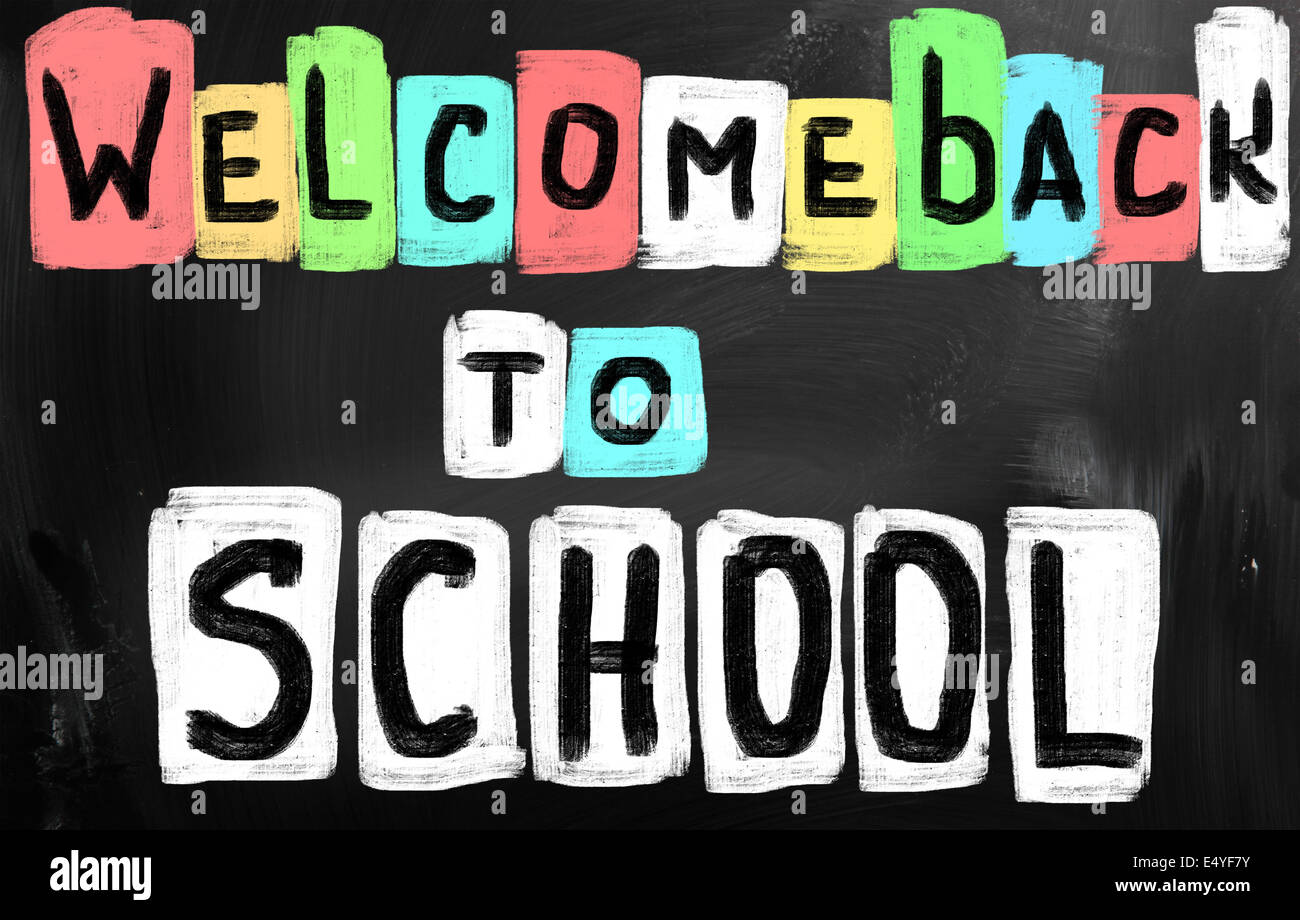 Back to school blackboard Stock Photo - Alamy