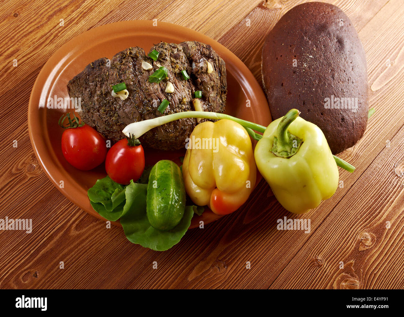 roast beef farm-style Stock Photo - Alamy