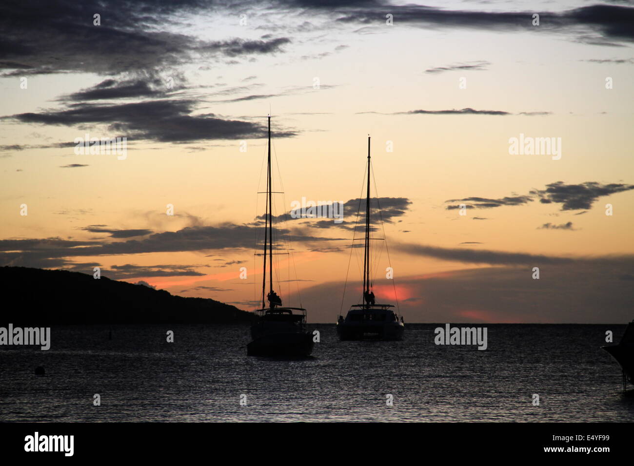 Road Bay Sunset Stock Photo - Alamy