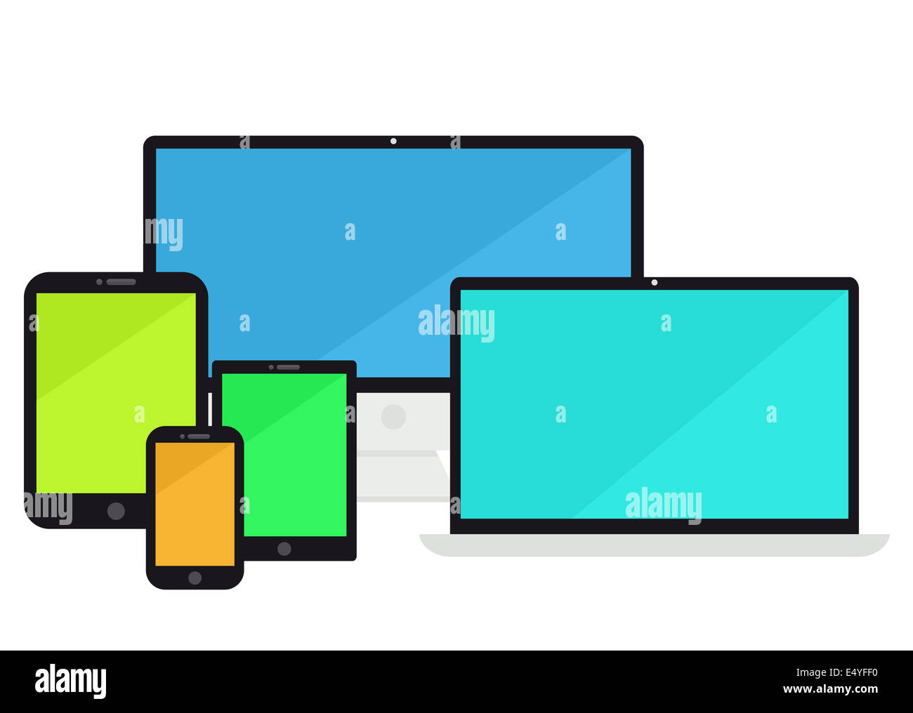 Devices display Cut Out Stock Images & Pictures - Alamy