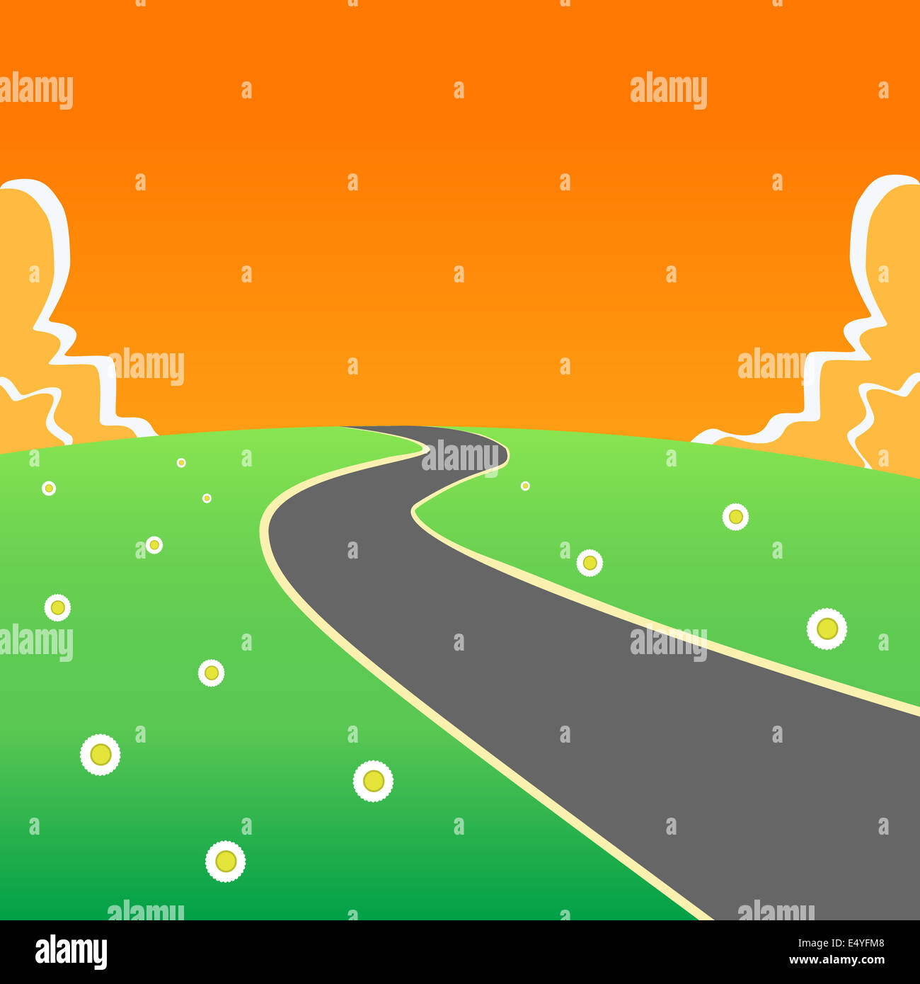 Road into the unknown Stock Photo - Alamy