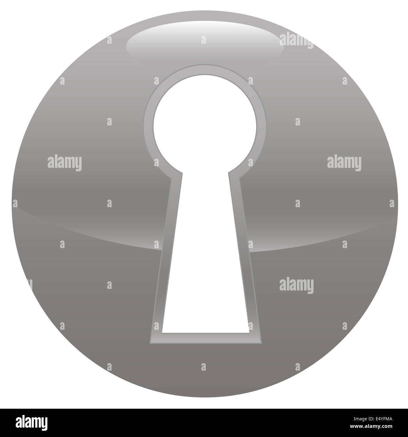 Keyhole gray icon Stock Photo - Alamy