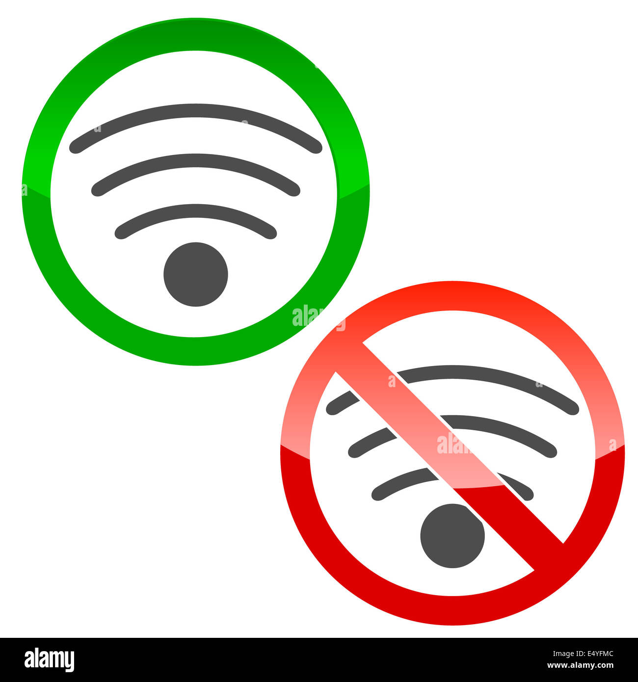Wifi icons set Stock Photo - Alamy