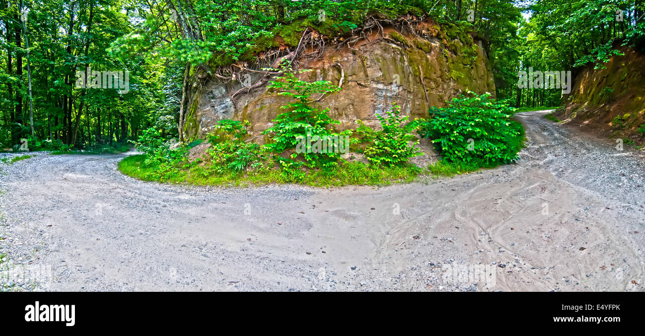 sharp road curve Stock Photo - Alamy