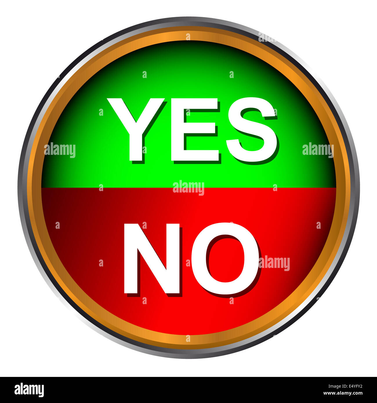 Yes no button hi-res stock photography and images - Alamy