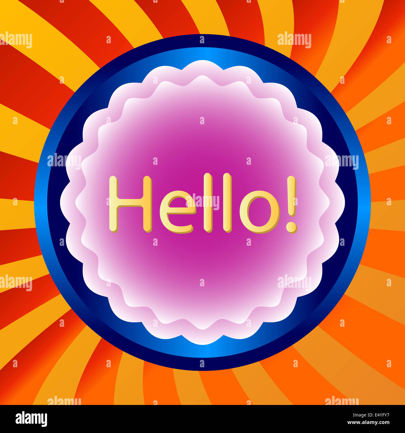 Hello icon hi-res stock photography and images - Alamy