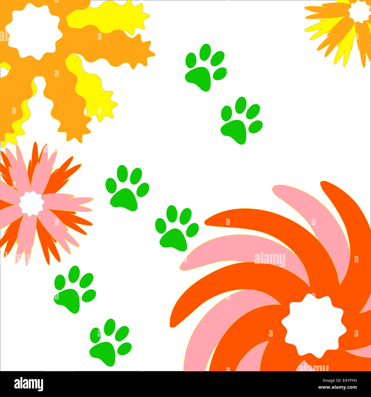 Traces illustration Cut Out Stock Images & Pictures - Alamy