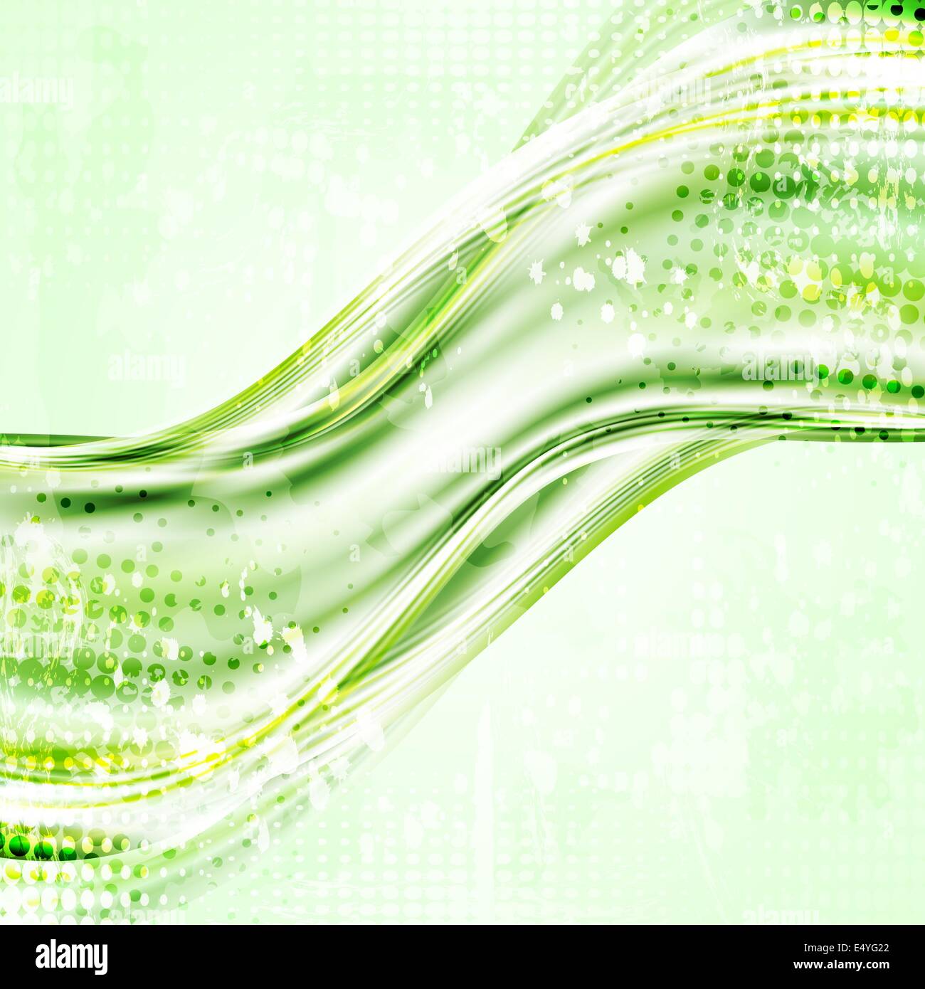Green abstract waves Stock Photo - Alamy