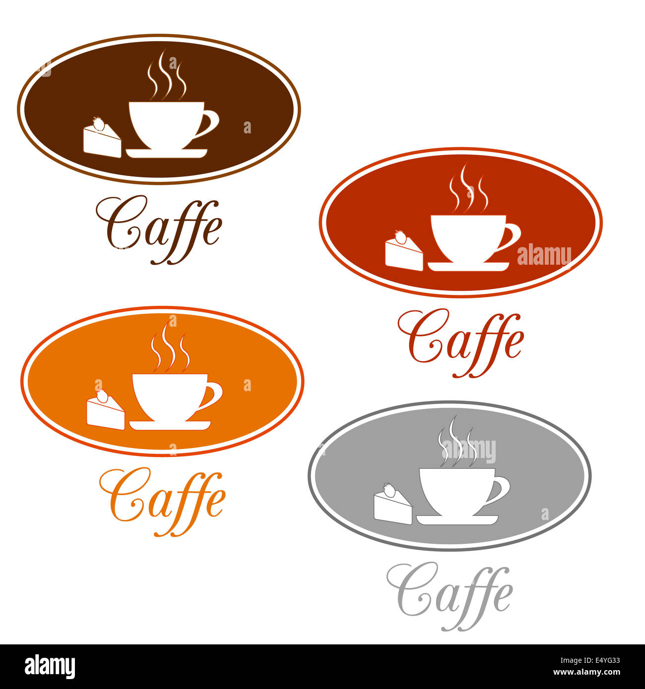 Caffeine design Cut Out Stock Images & Pictures - Alamy