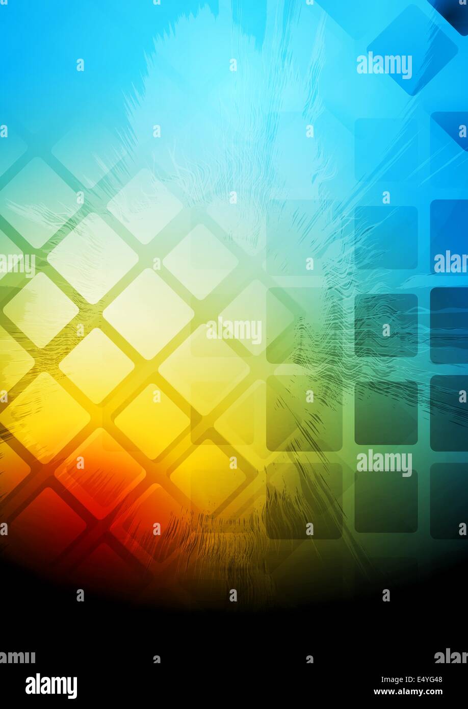 Bright colourful tech background Stock Photo - Alamy