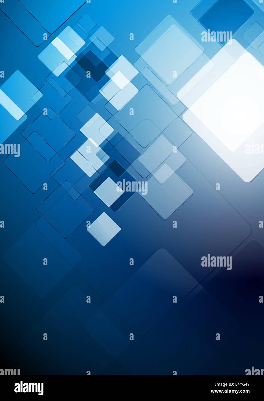 Blue background with squares Stock Photo - Alamy