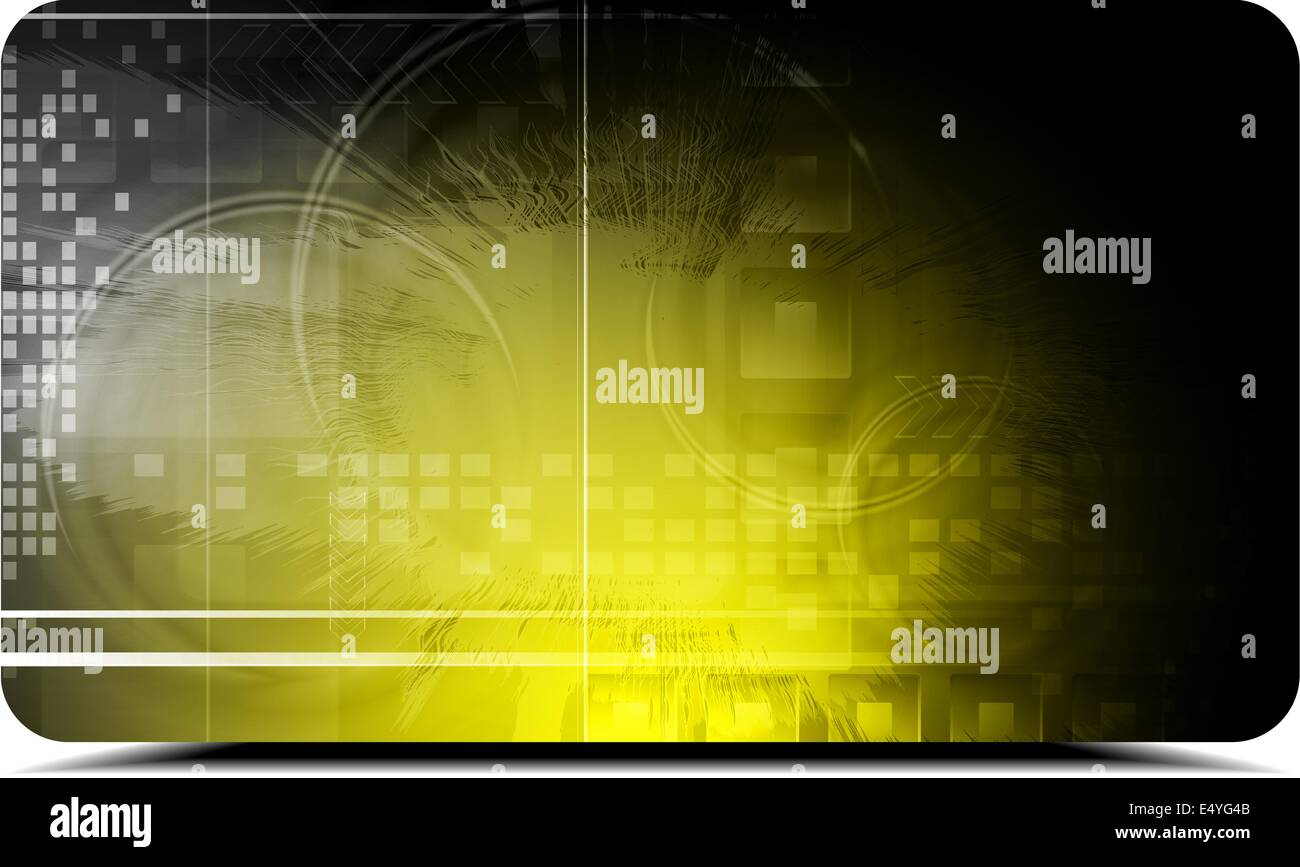 Yellow hi-tech background Stock Photo - Alamy