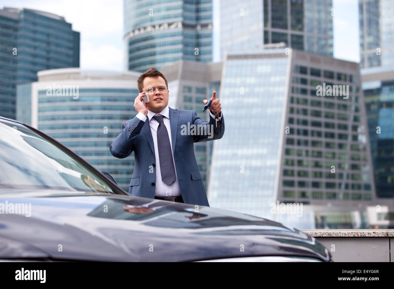 Businessman finger pointing hi-res stock photography and images - Alamy