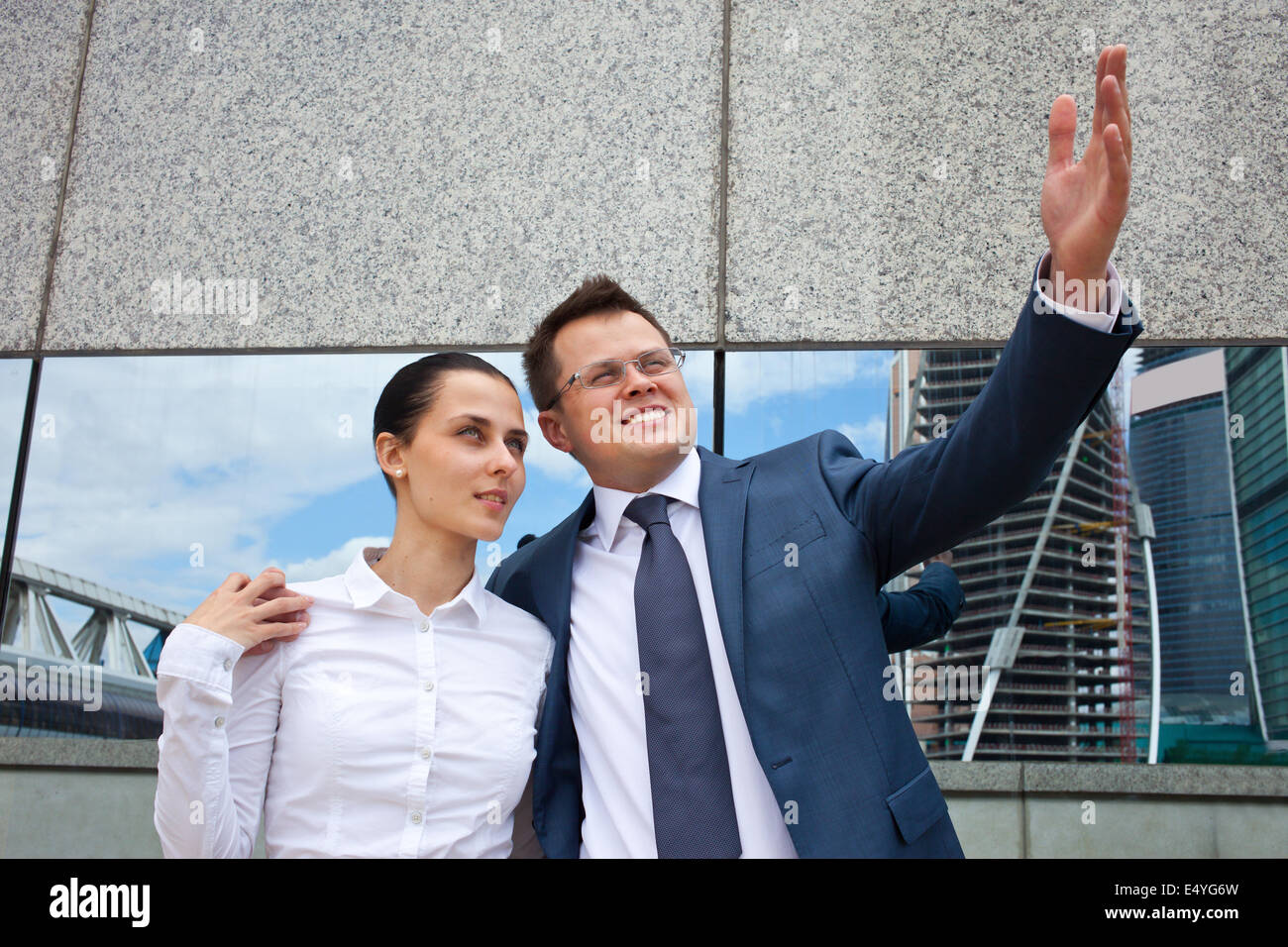 Successful business couple Stock Photo - Alamy