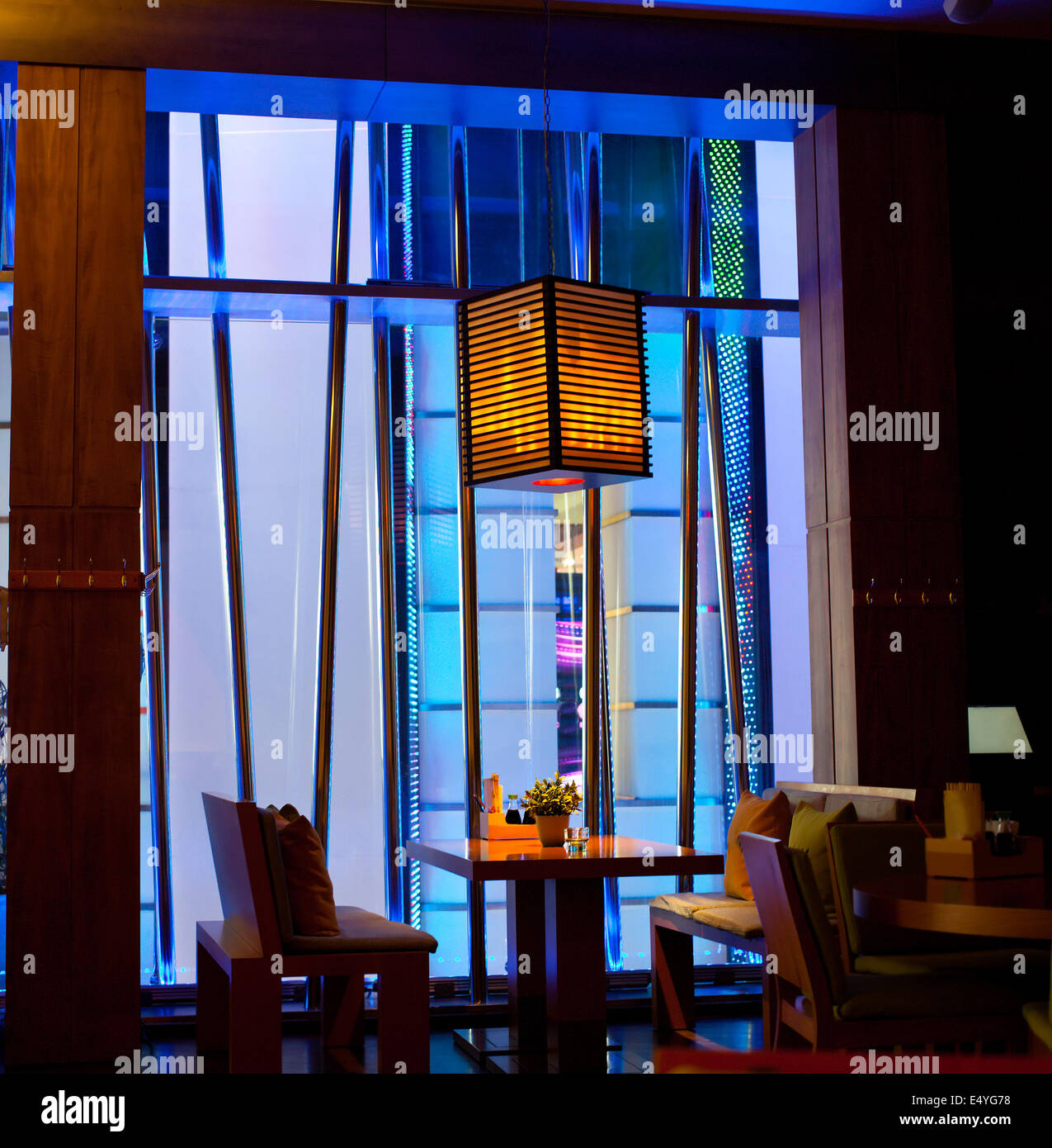 Japanese cafe interior Stock Photo - Alamy