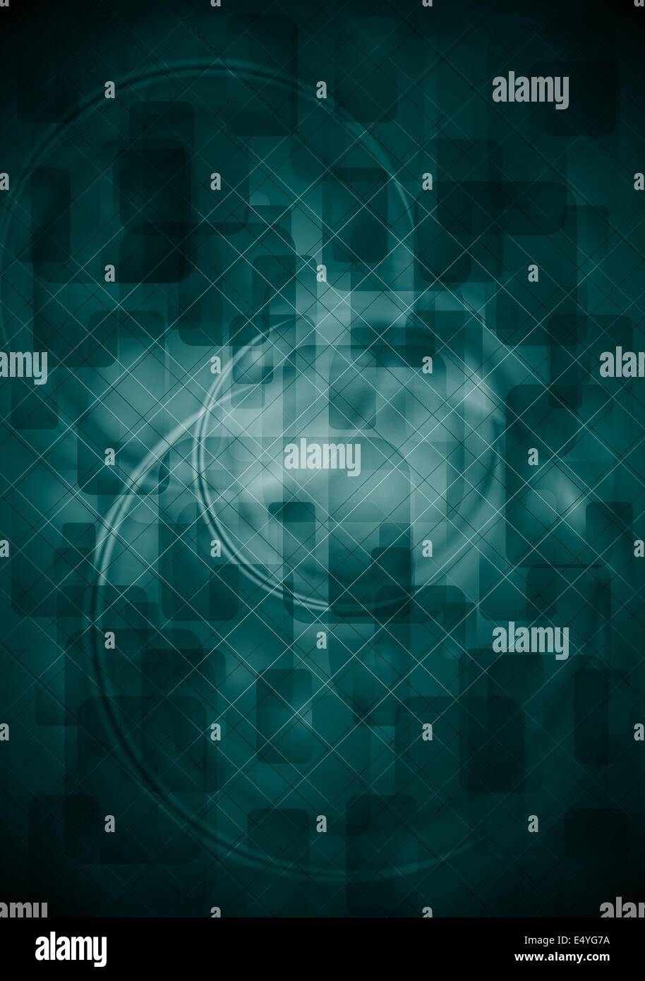 Dark green tech background Stock Photo - Alamy