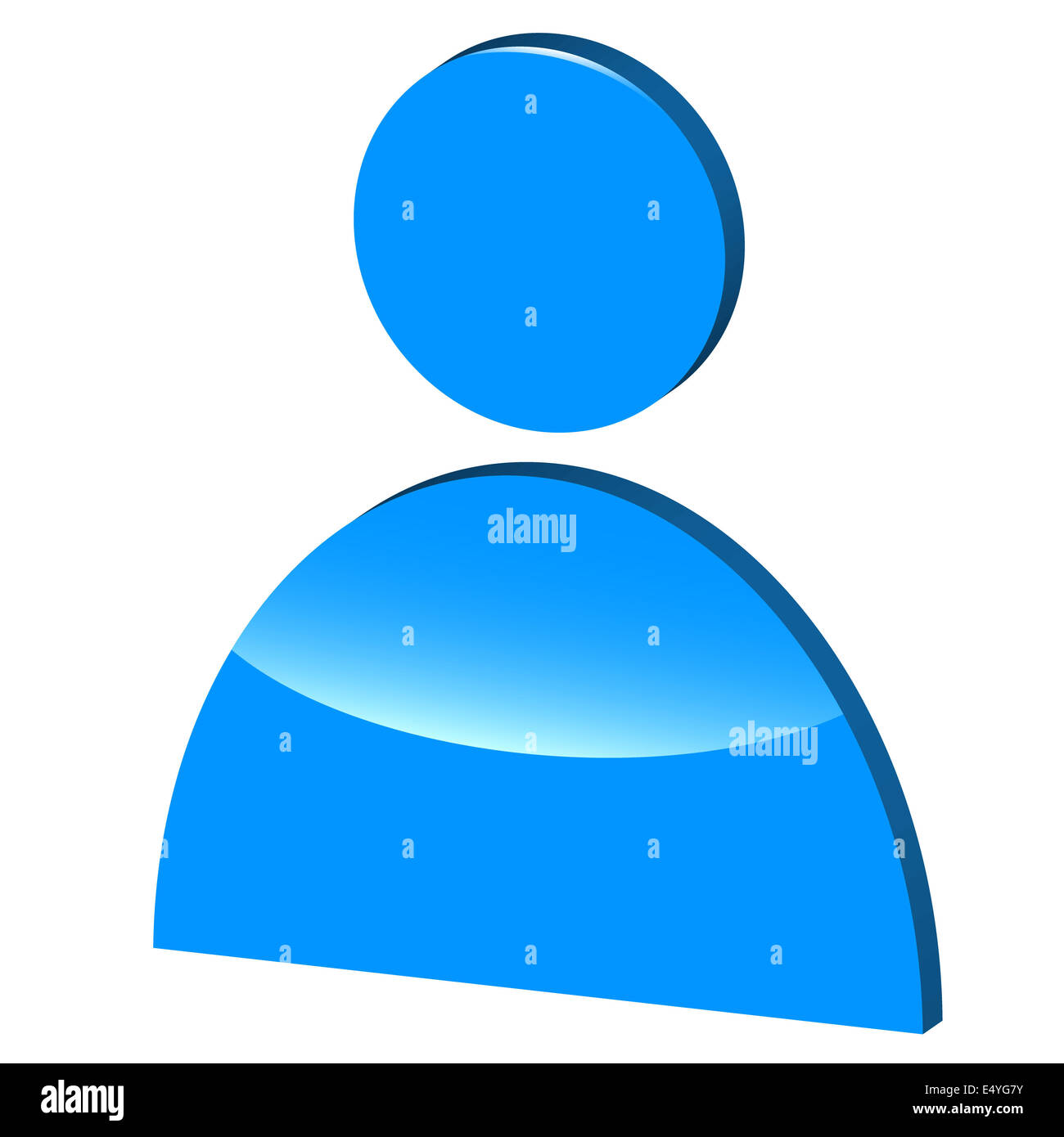 3D symbol of man Stock Photo - Alamy