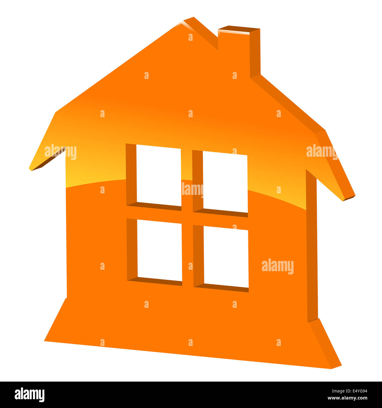 3d symbol home Stock Photo - Alamy