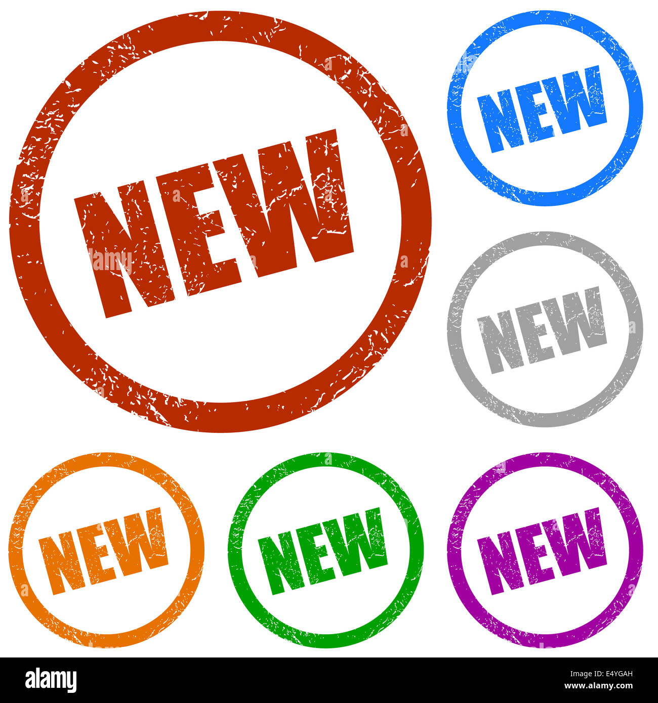 New labels Stock Photo - Alamy