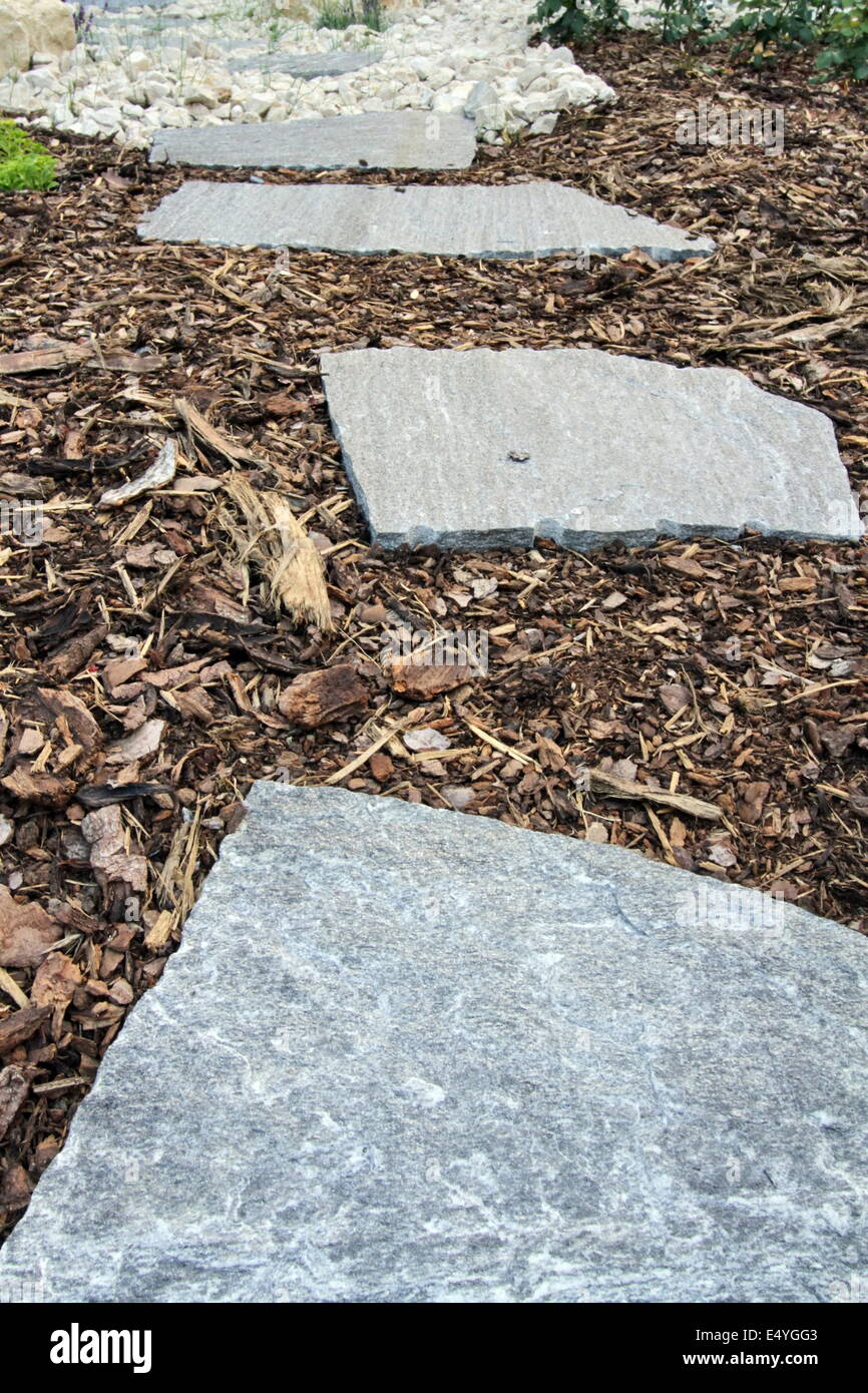 Pebble stone path walkway hi-res stock photography and images - Alamy