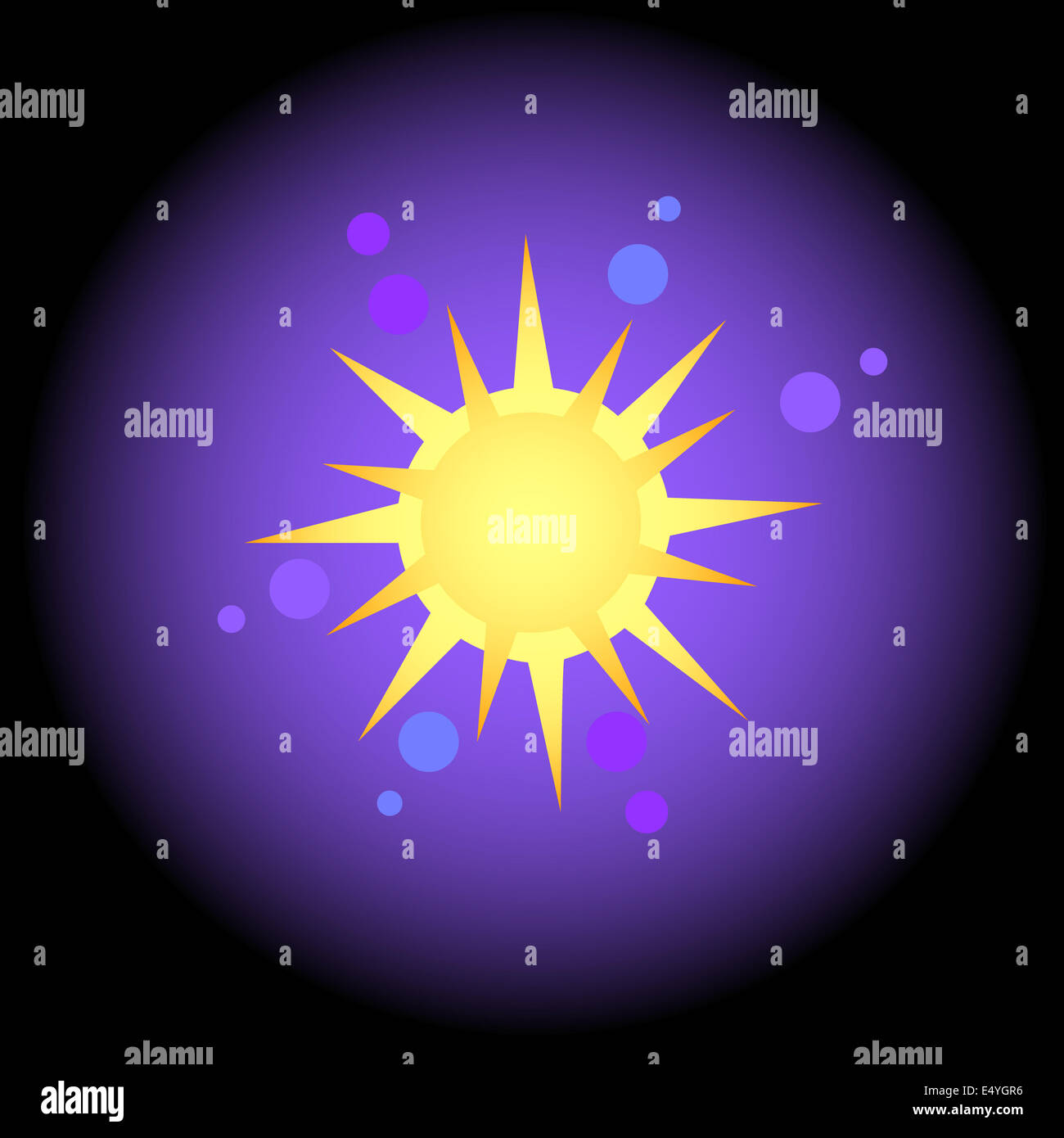 Sunbeam icon hi-res stock photography and images - Alamy