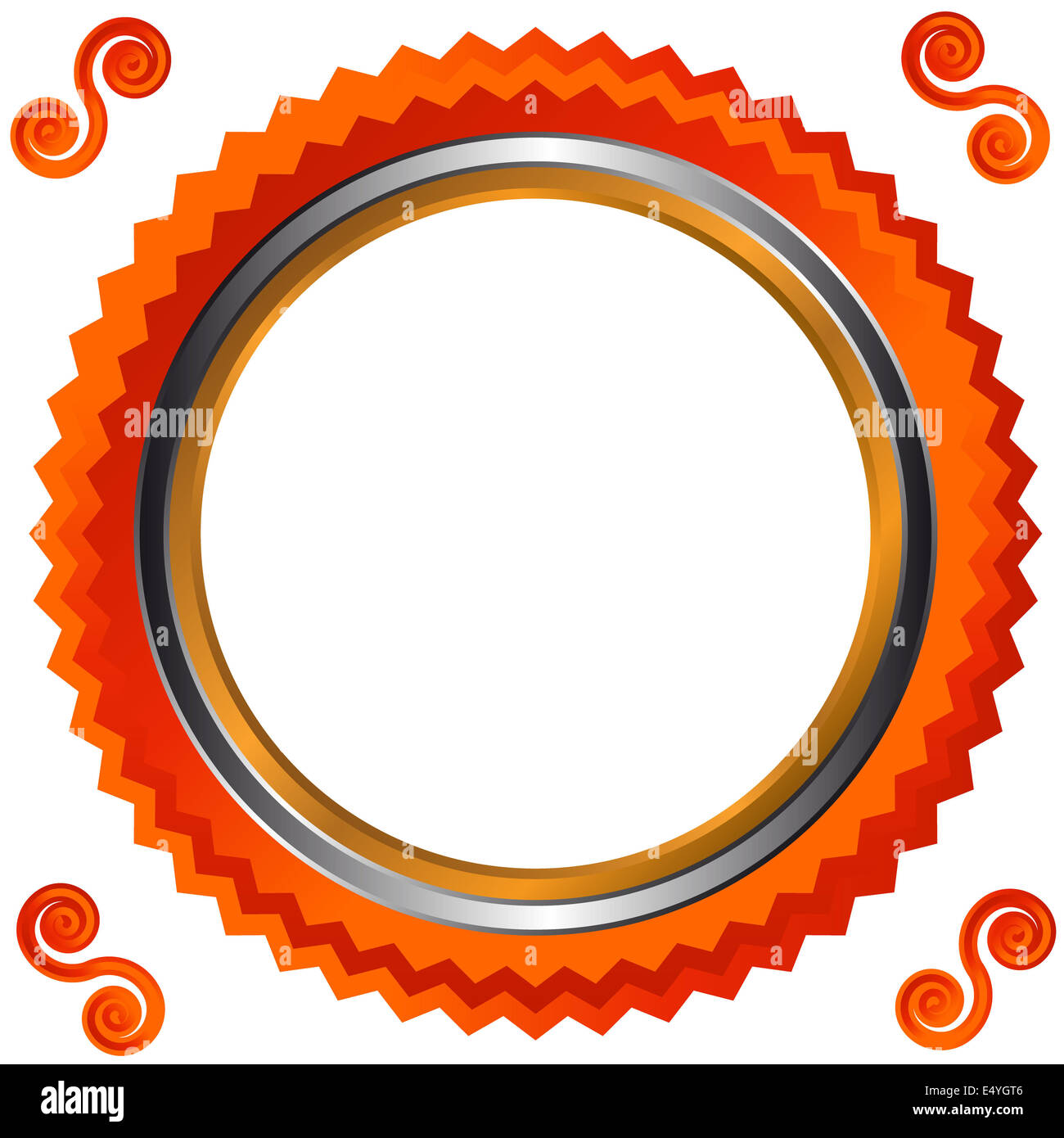 Icon in orange style Stock Photo - Alamy