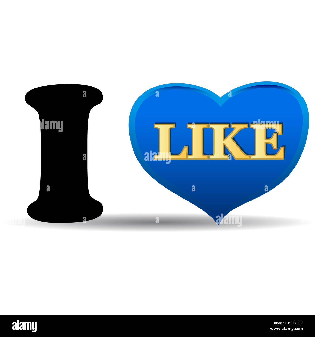 I love nice sign Cut Out Stock Images & Pictures - Alamy
