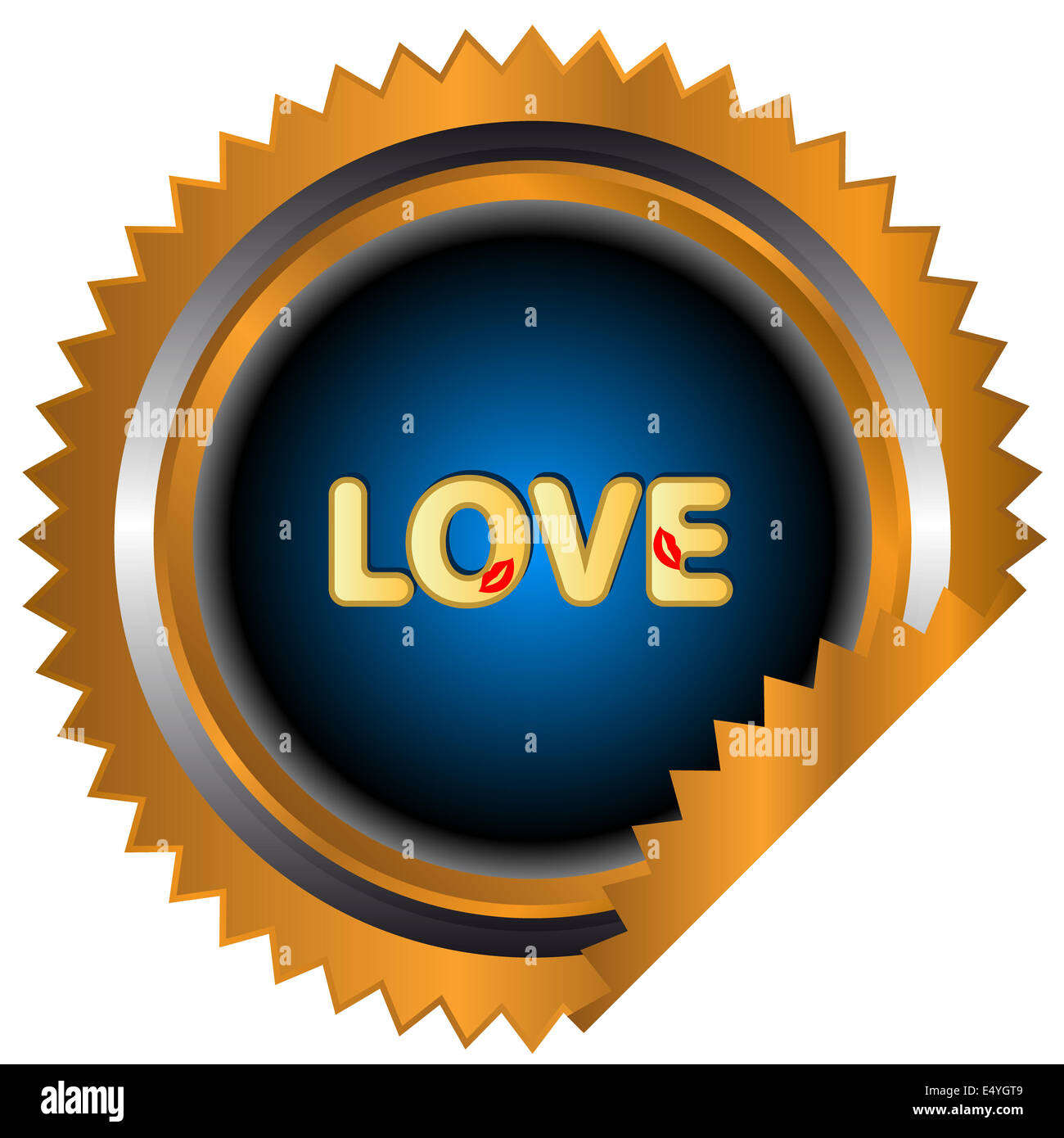 Word love stylized love symbol hi-res stock photography and images - Alamy