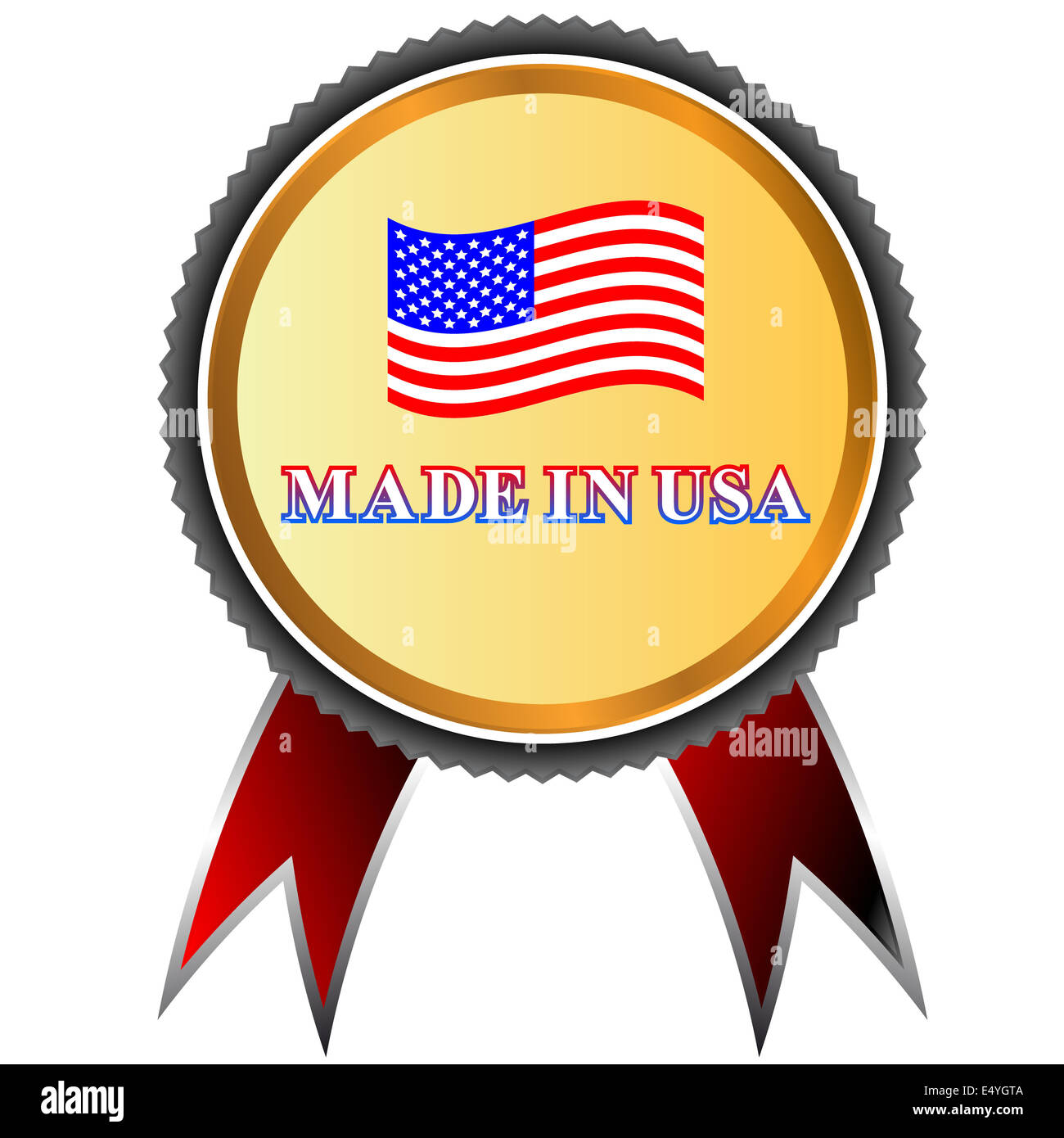 Made in USA icon Stock Photo - Alamy