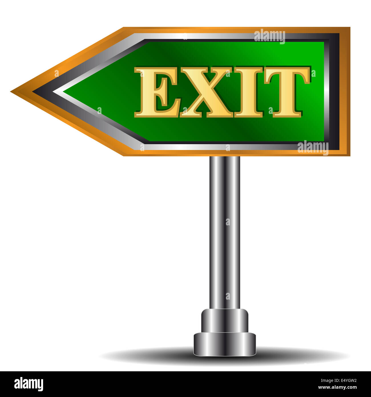 Blank Exit Sign Clip Art