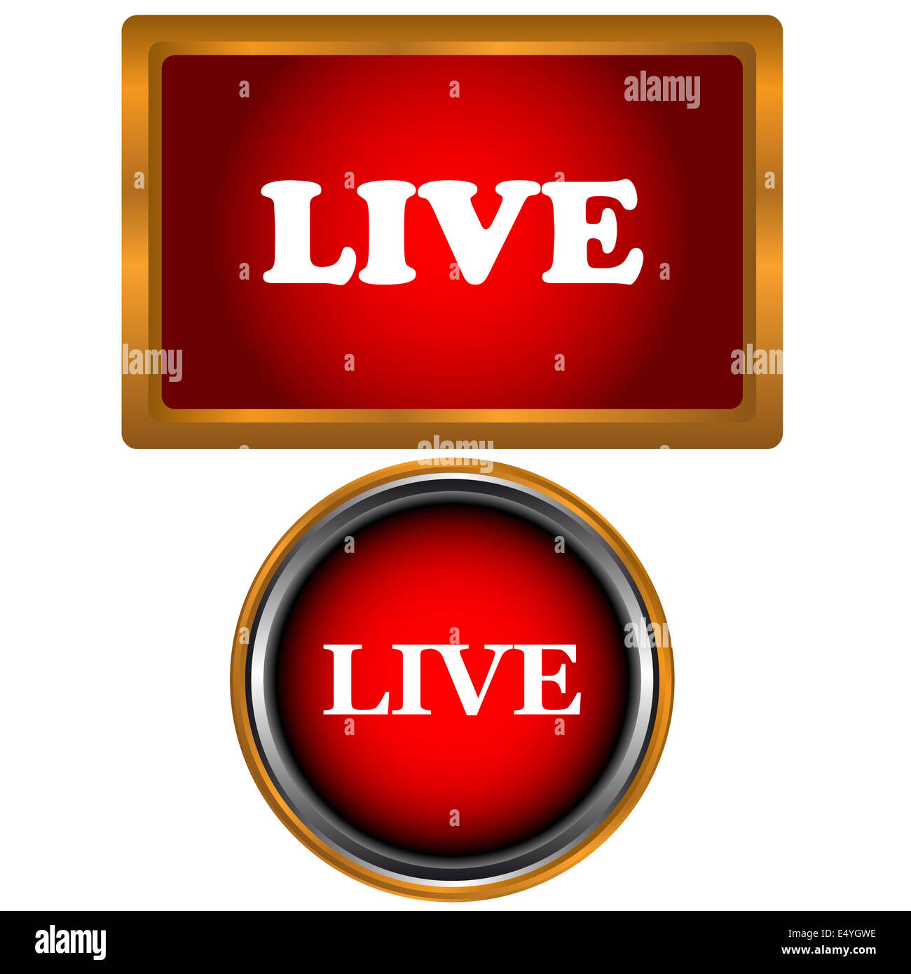 Live icons set Stock Photo - Alamy