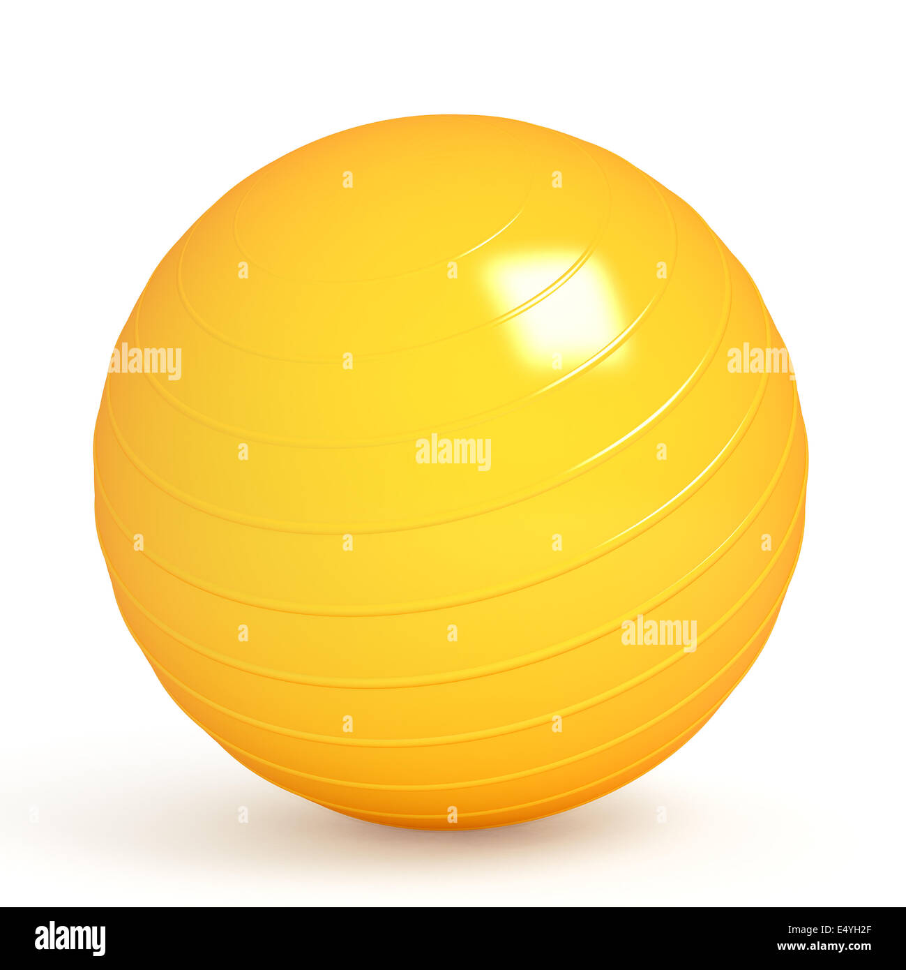 Orange fitness ball isolated on white Stock Photo - Alamy