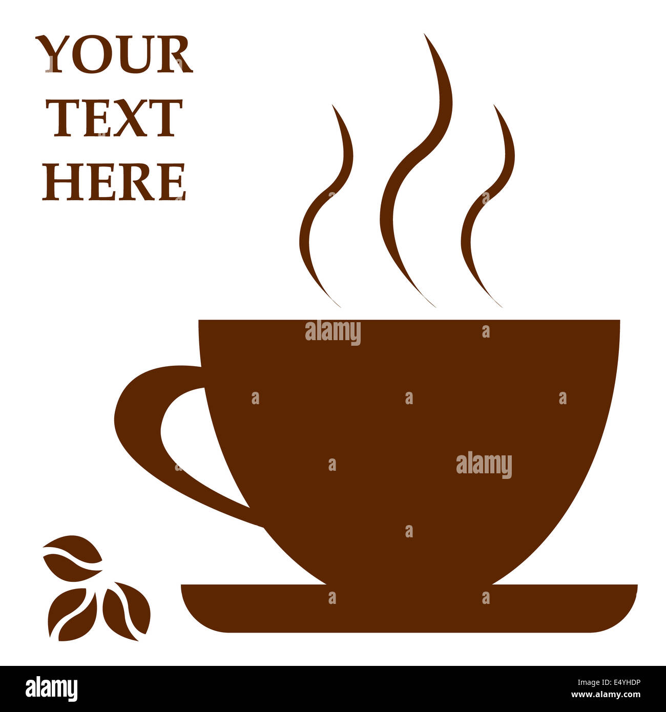 Coffee cup with symbols hi-res stock photography and images - Alamy