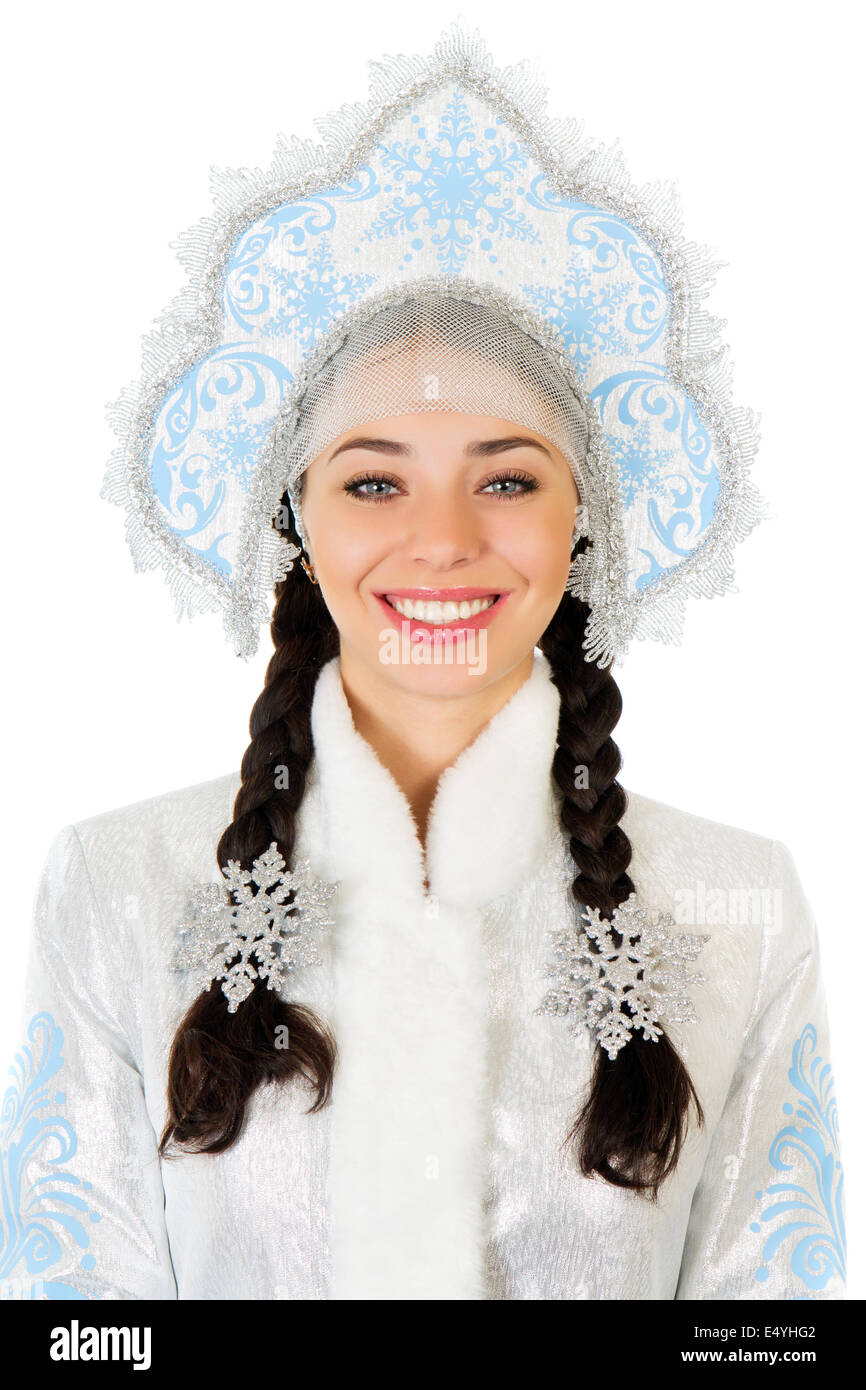 Smiling snow maiden hi-res stock photography and images - Alamy