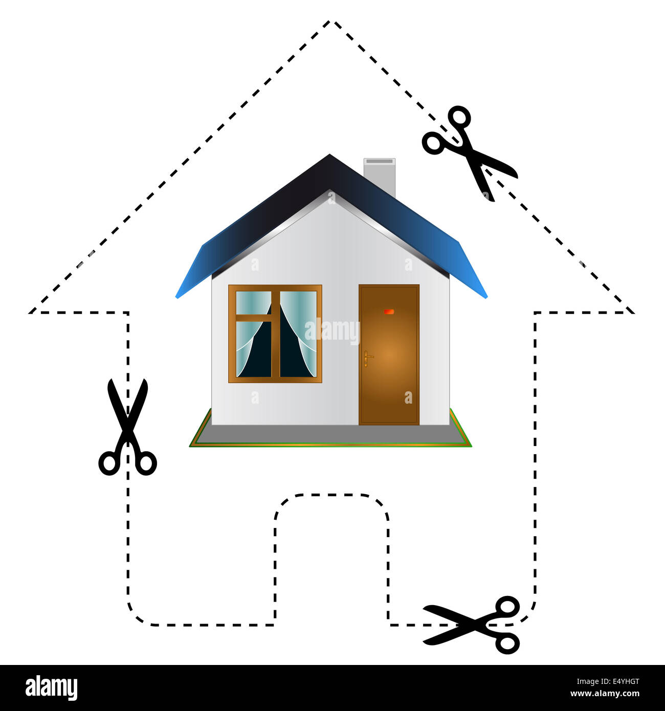 First frame house Cut Out Stock Images & Pictures - Alamy