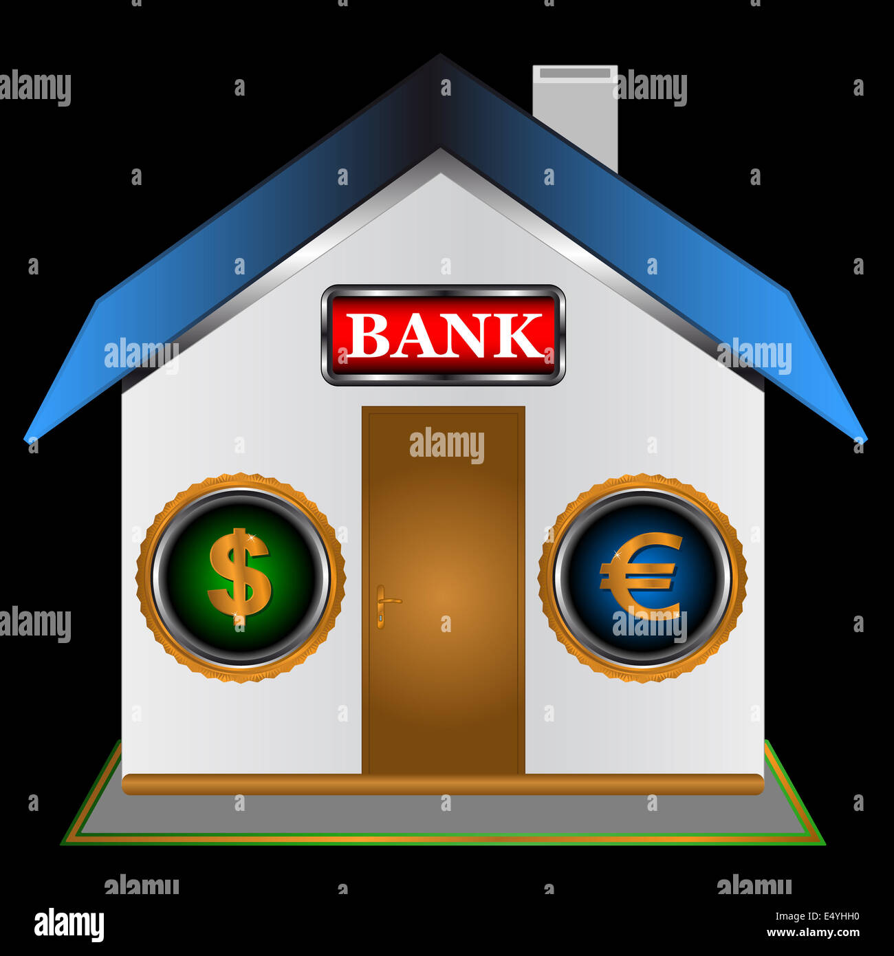 Symbol of the bank Stock Photo - Alamy