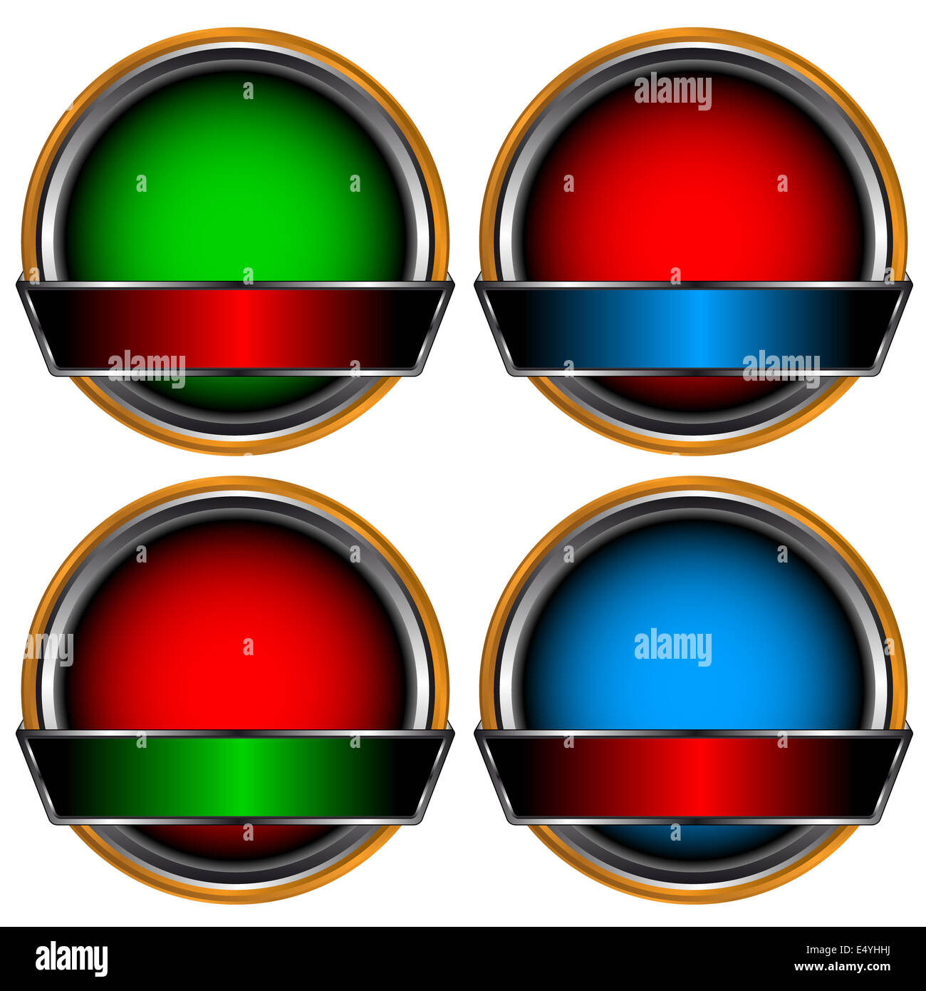 Circle form set Stock Photo - Alamy