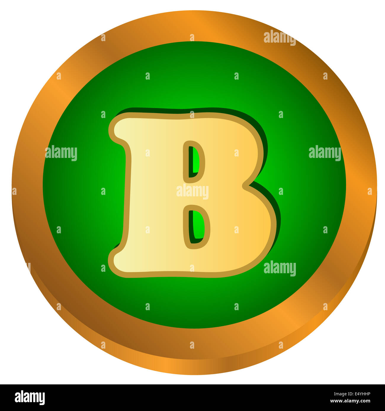 Big B icon Stock Photo - Alamy