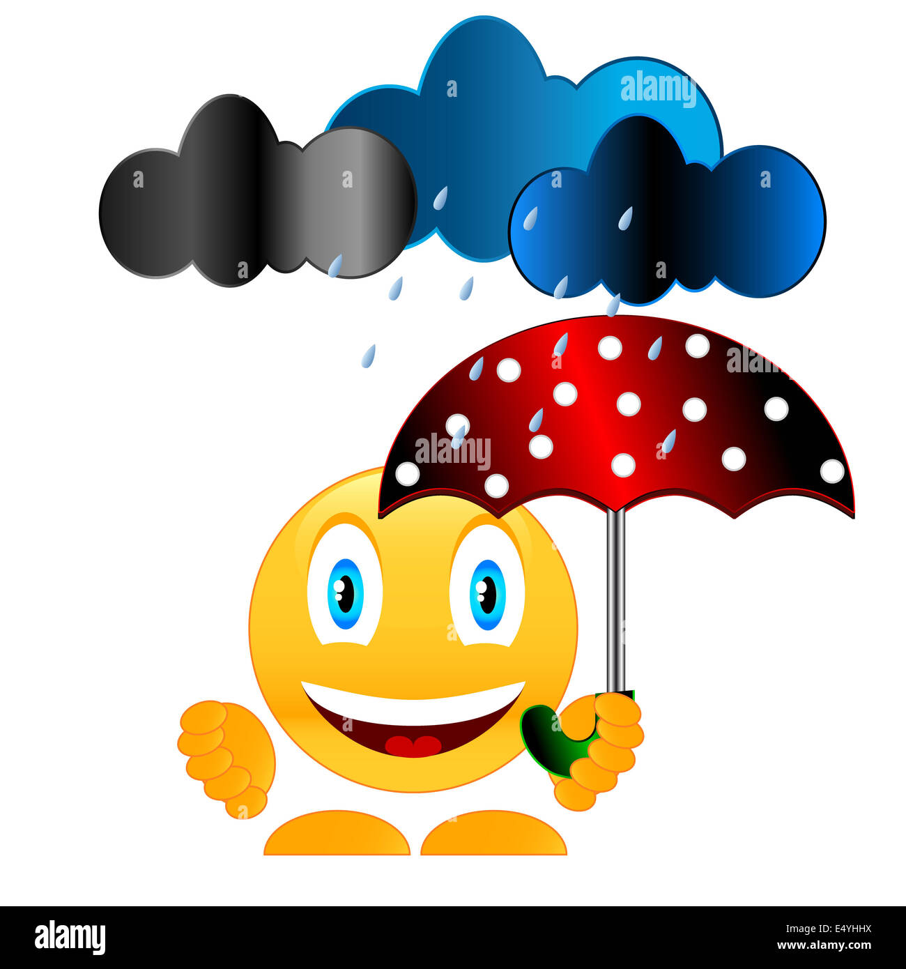 Smile with umbrella Stock Photo - Alamy