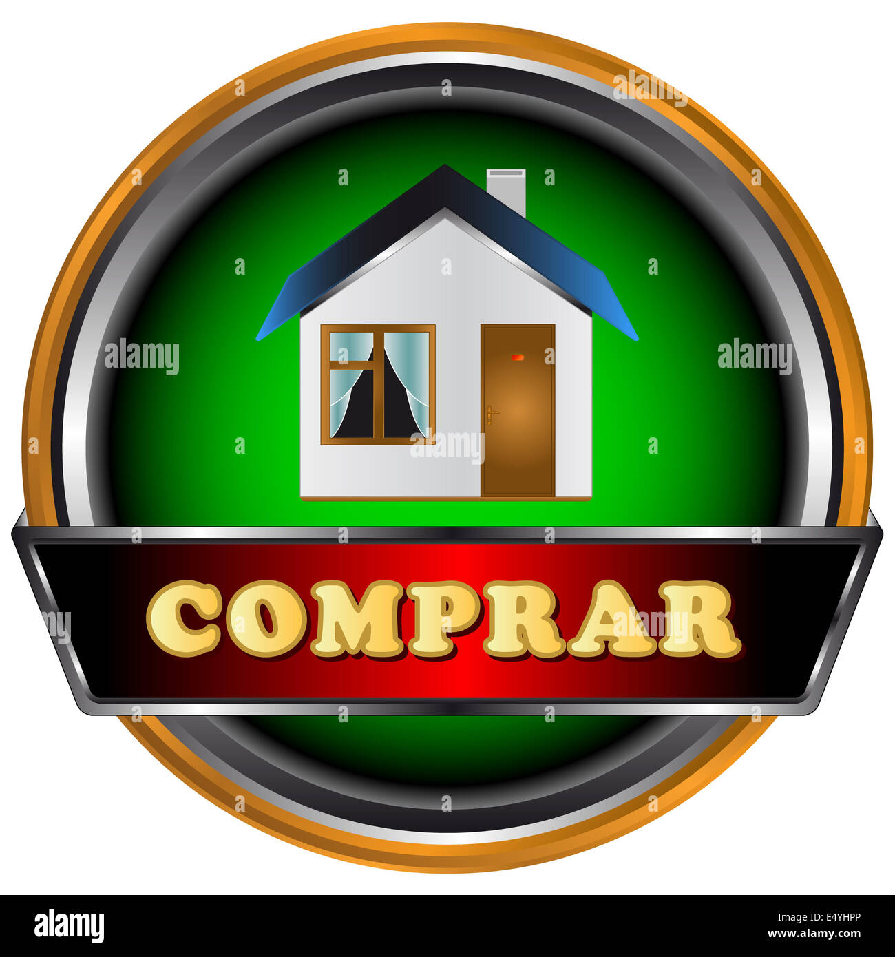 Green buy icon Stock Photo - Alamy