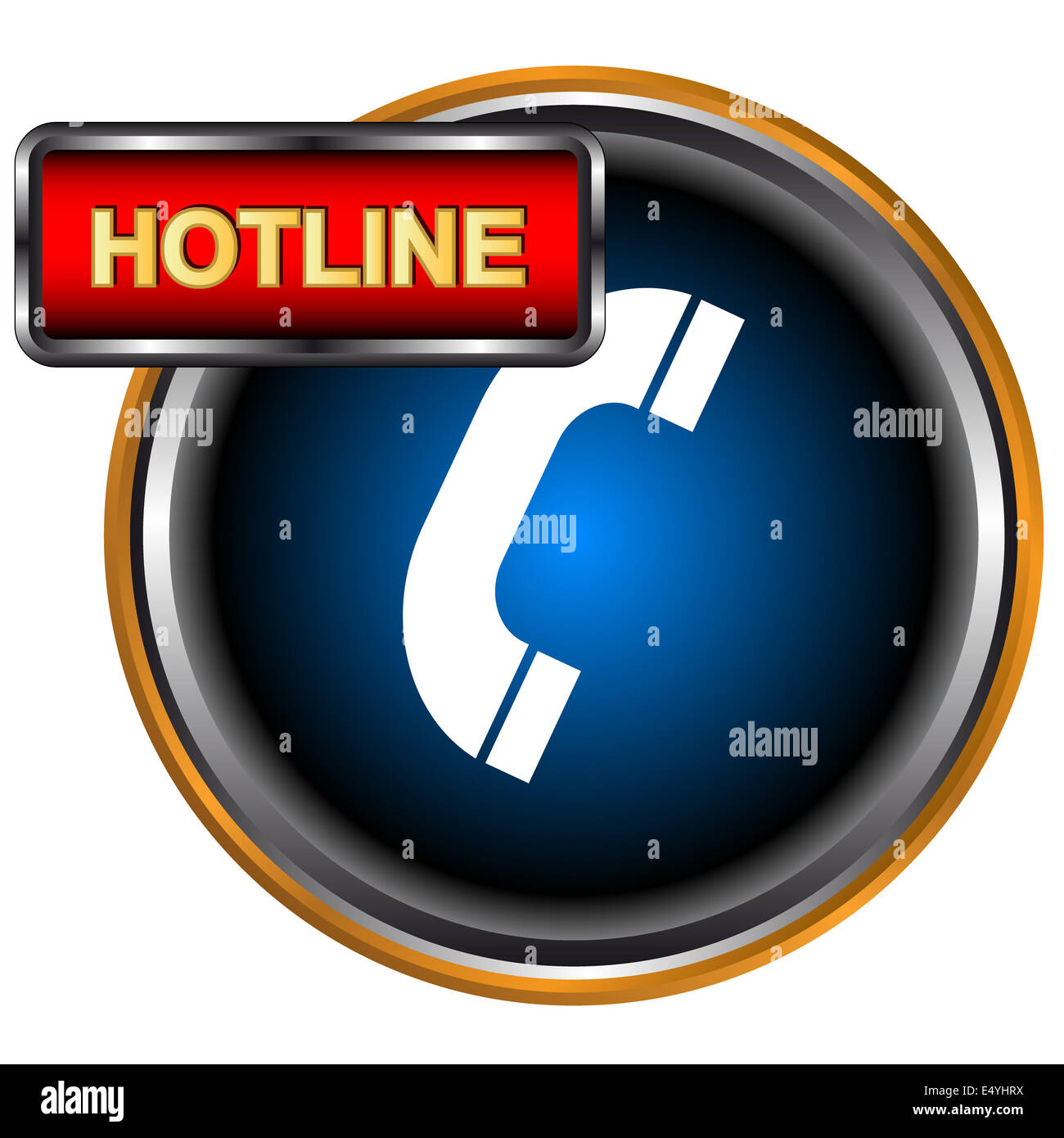Help hotline icon vector Cut Out Stock Images & Pictures - Alamy
