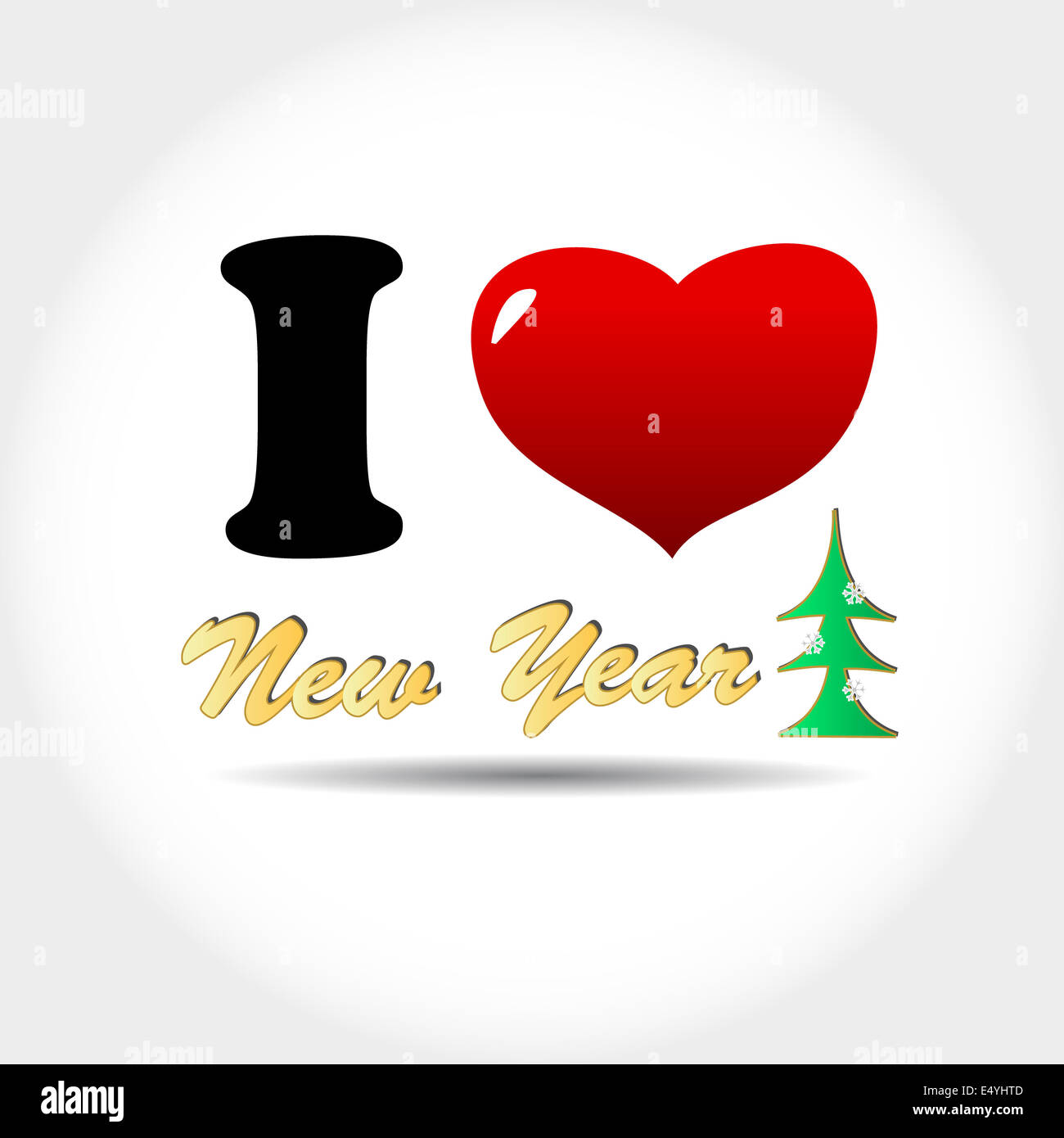 I love new year Stock Photo - Alamy