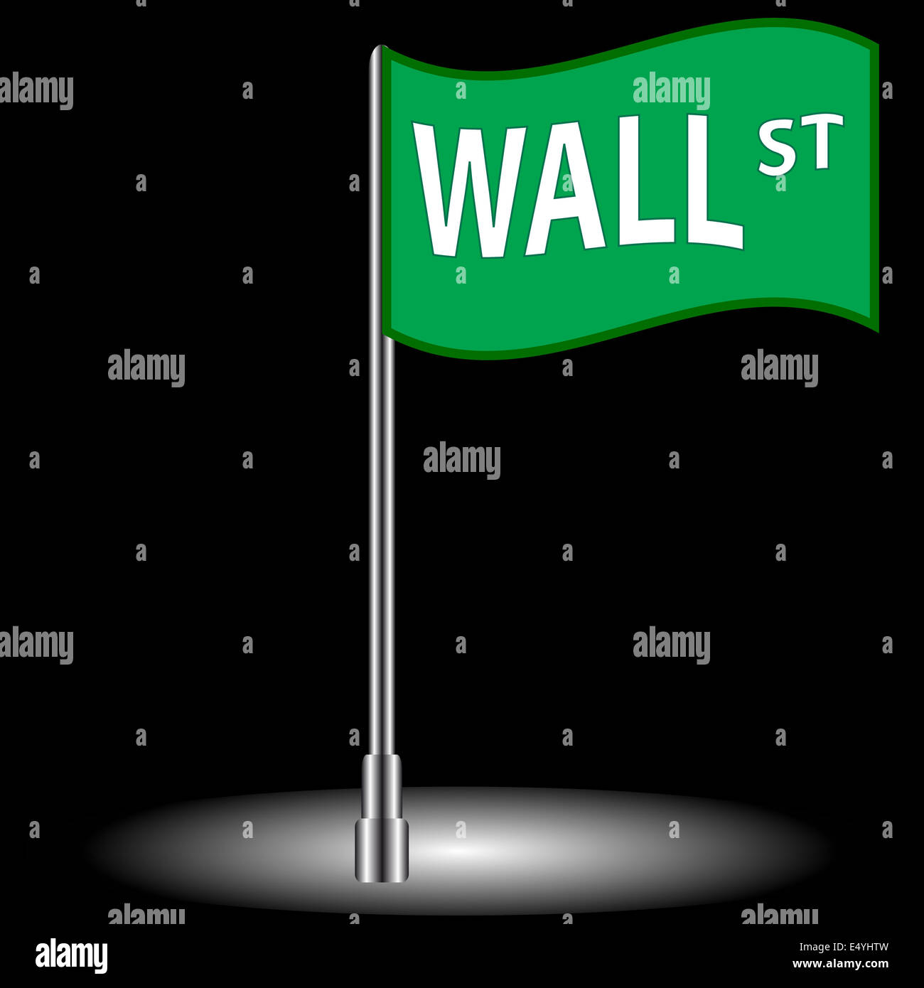 Wall street flag Stock Photo - Alamy